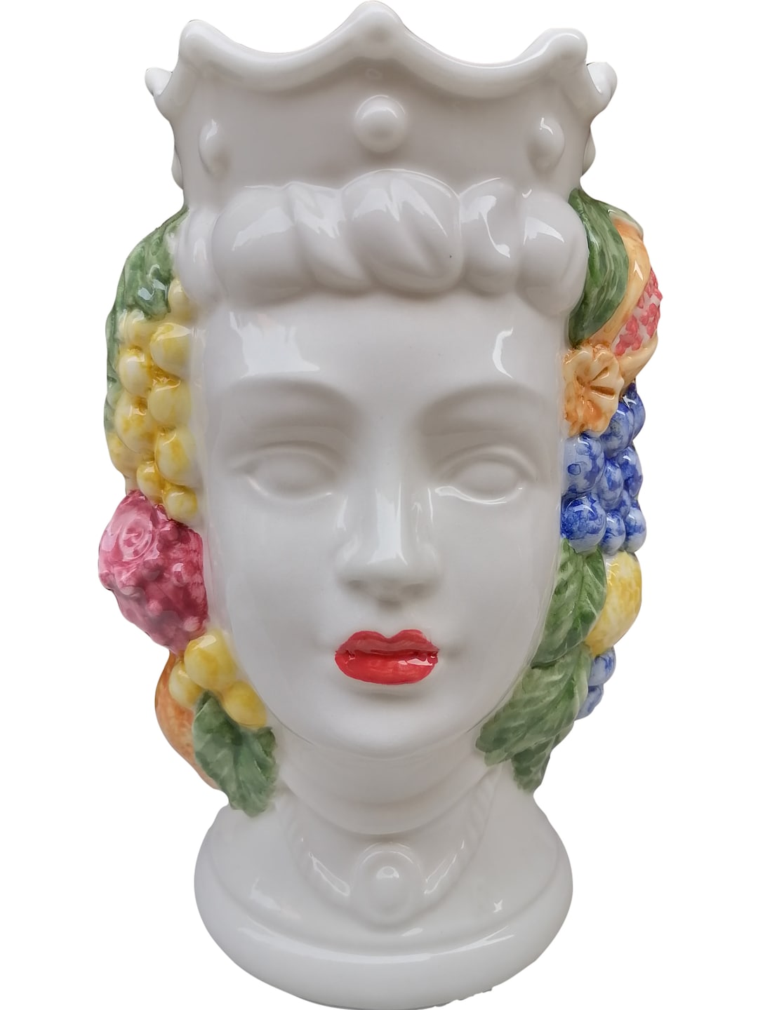 Sicilian Double Sided Head Vase, Sicilian "moor Heads", Moorish Head H ...