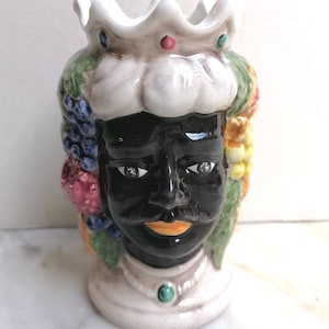 Sicilian Double Sided Head Vase - Etsy