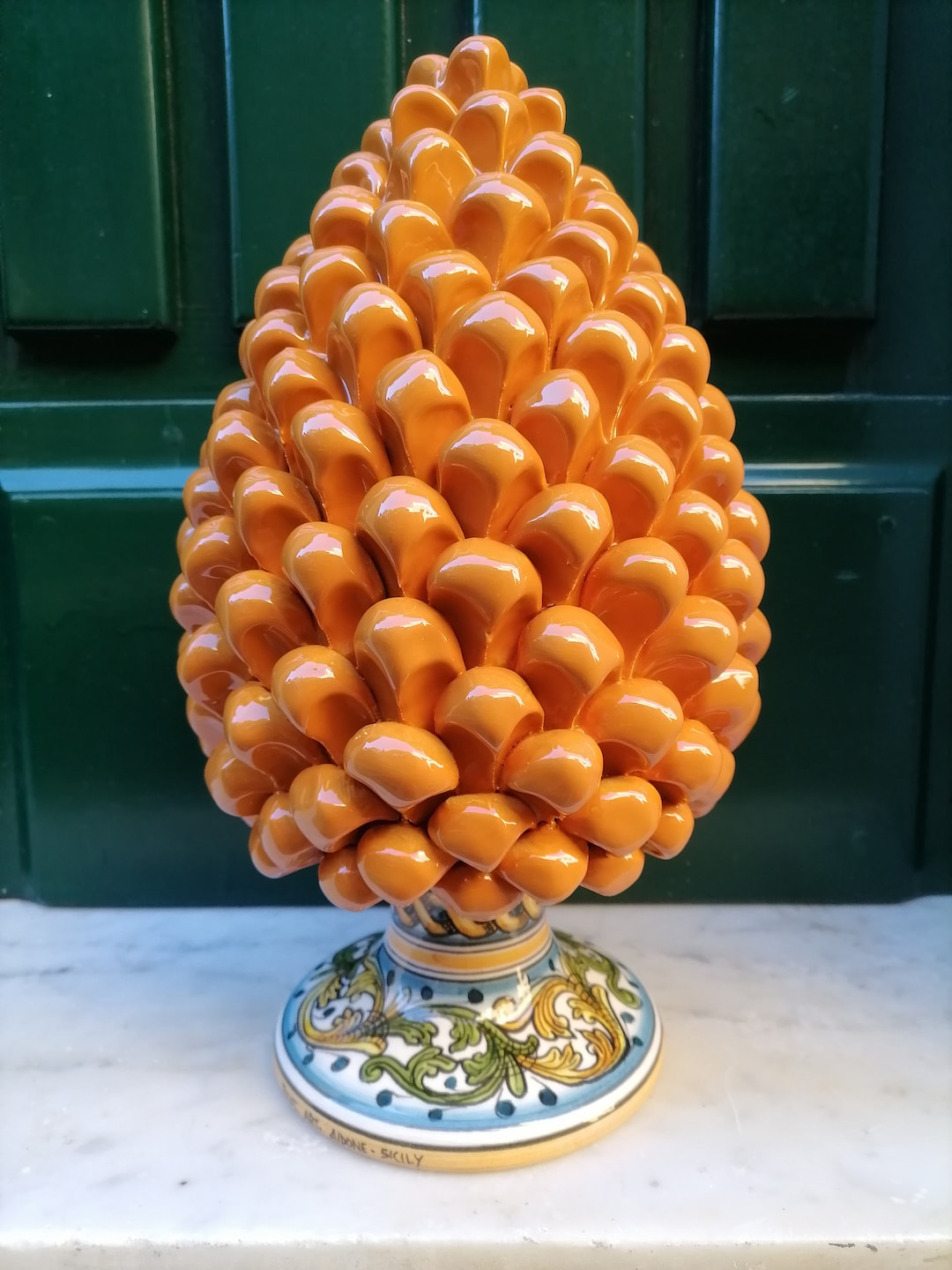 Sicilian Pine Cone/sicilian Pine Cone in Ceramic - Etsy