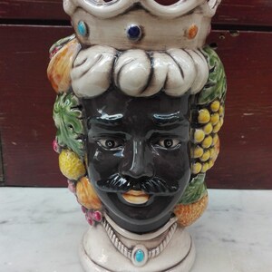Sicilian Double Sided Head Vase - Etsy