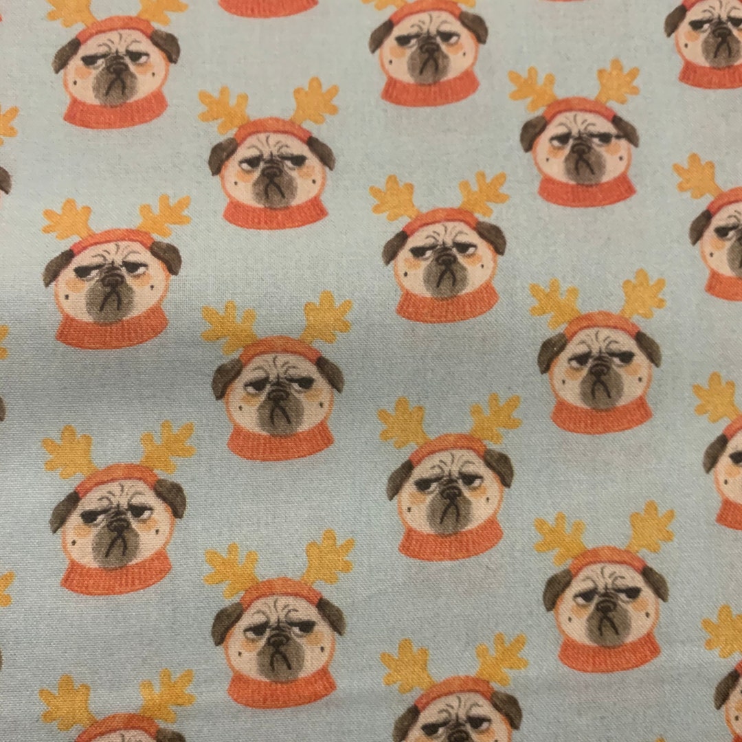 Merry Christmas Pug - Etsy