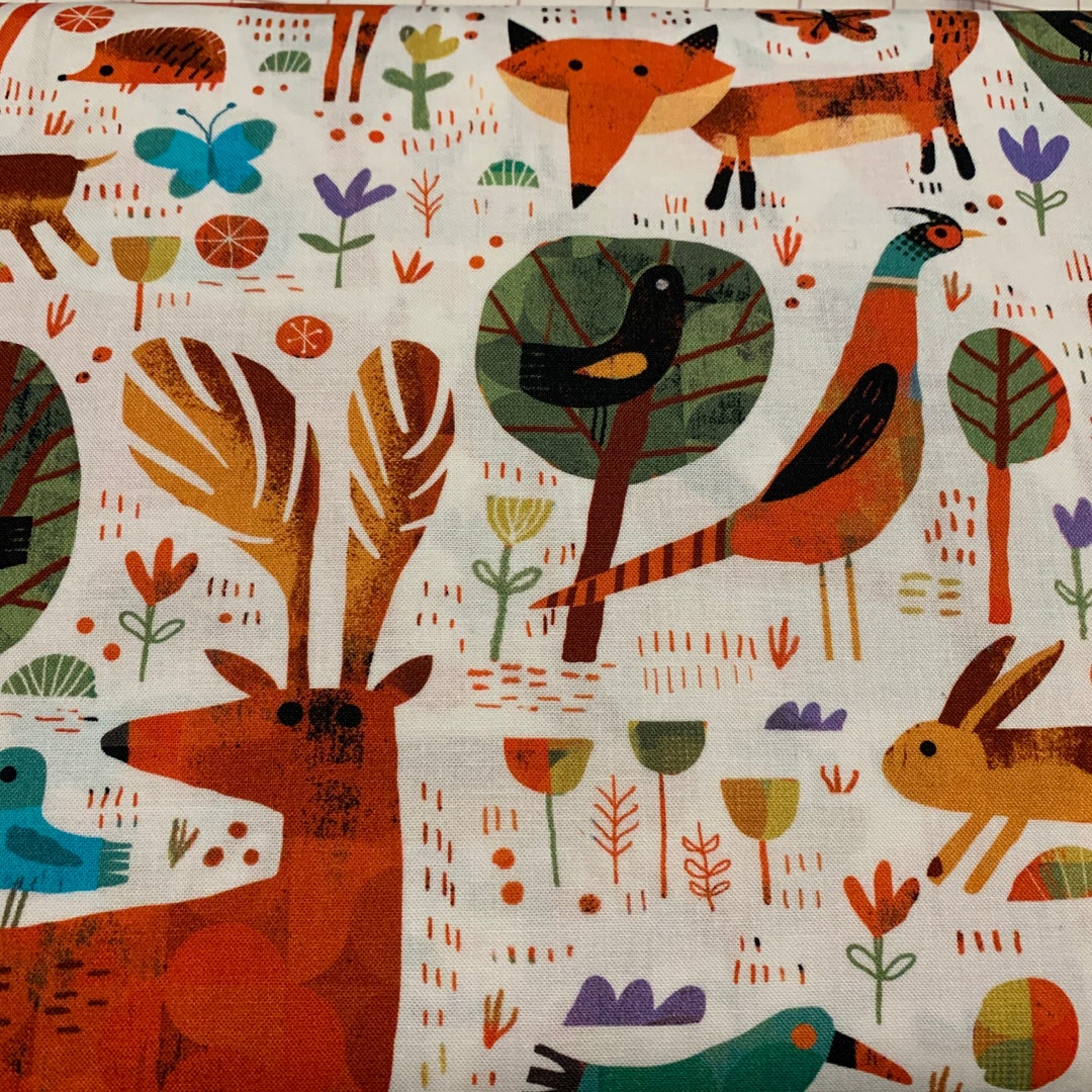 Woodland Critters -white Background - Etsy