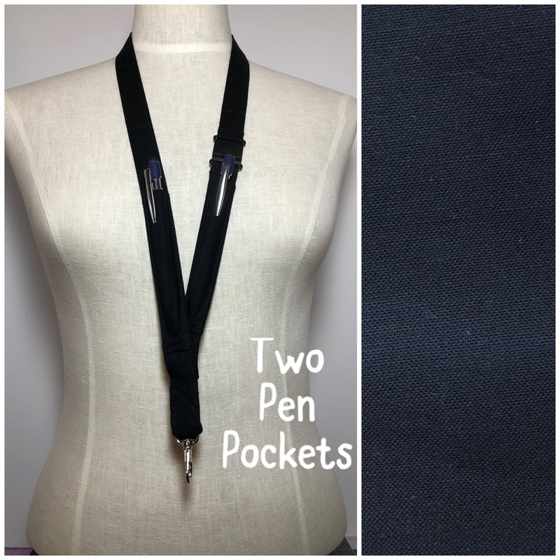 Leather Pen Holder for Lanyards - Etsy