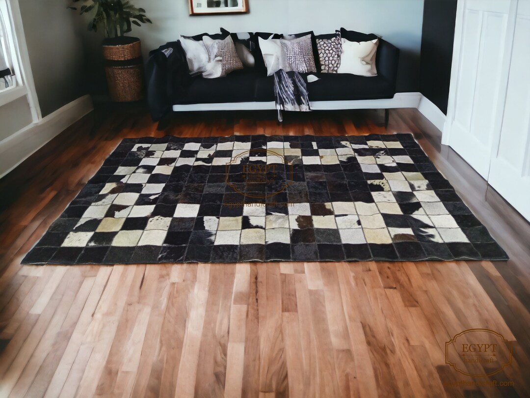 Genuine Cow Hide Rug Handmade Egyptian Rug Cowhide Rug Cow Skin Rug ...