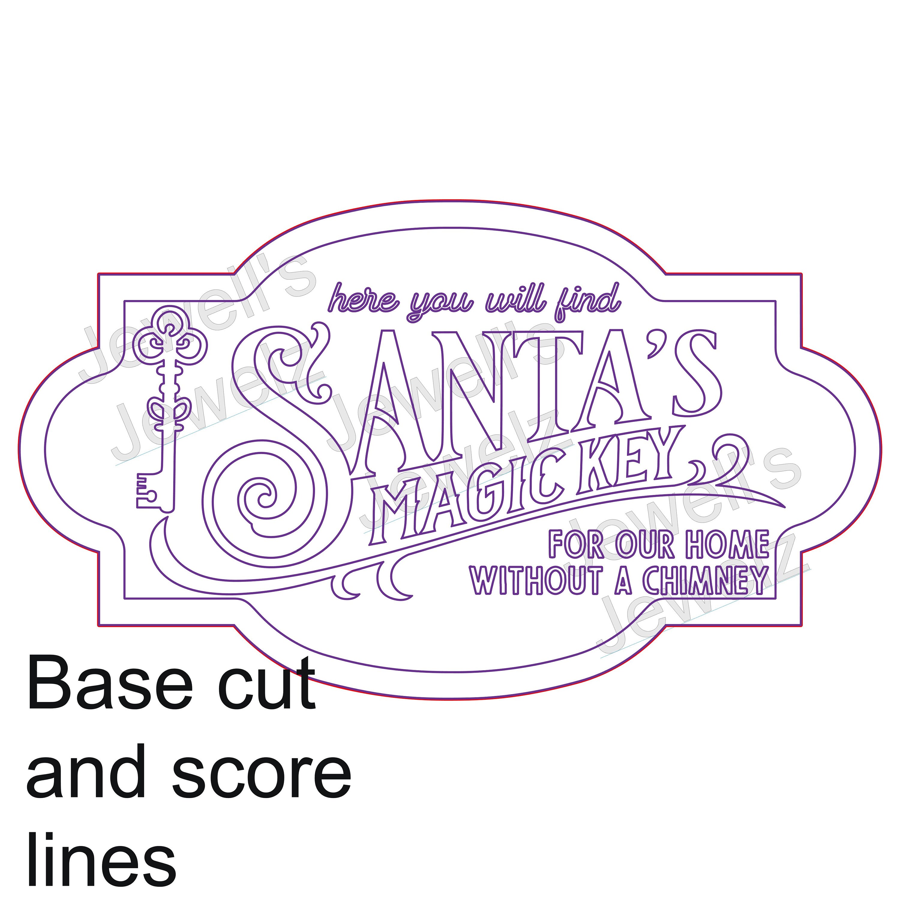 Santa's Magic Key Sign Svg, Laser Design Cut File, Glow Forge | DIGITAL ...