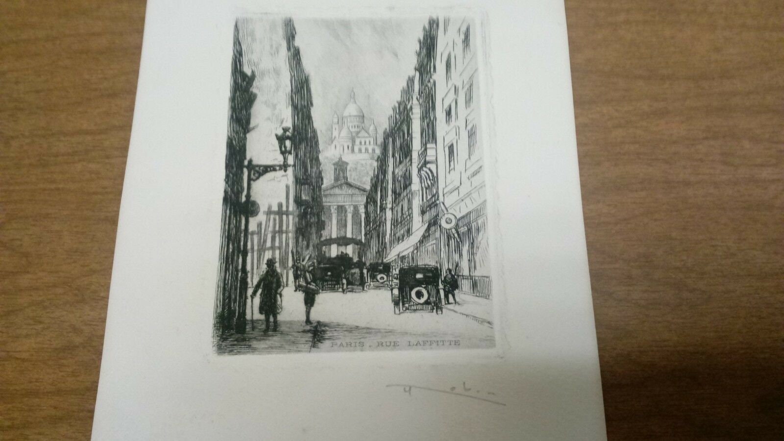 Pair of Antique Leopold Robin Etchings Rue Laffite and Notre Dame - Etsy