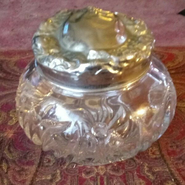 Glass Powder Jar - Etsy