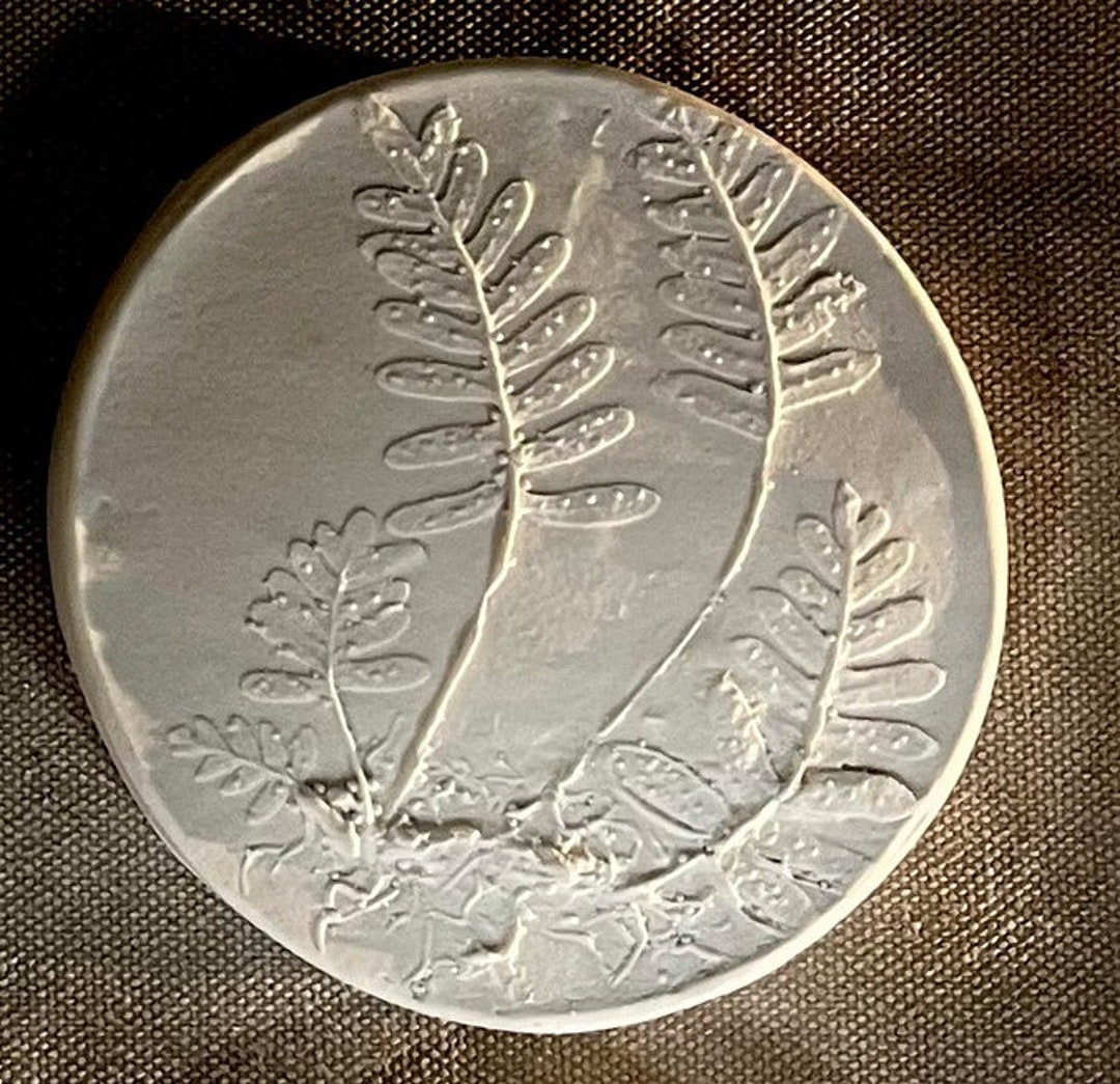 Tree Fern – Round 14mm Botanical Bas Relief - Etsy