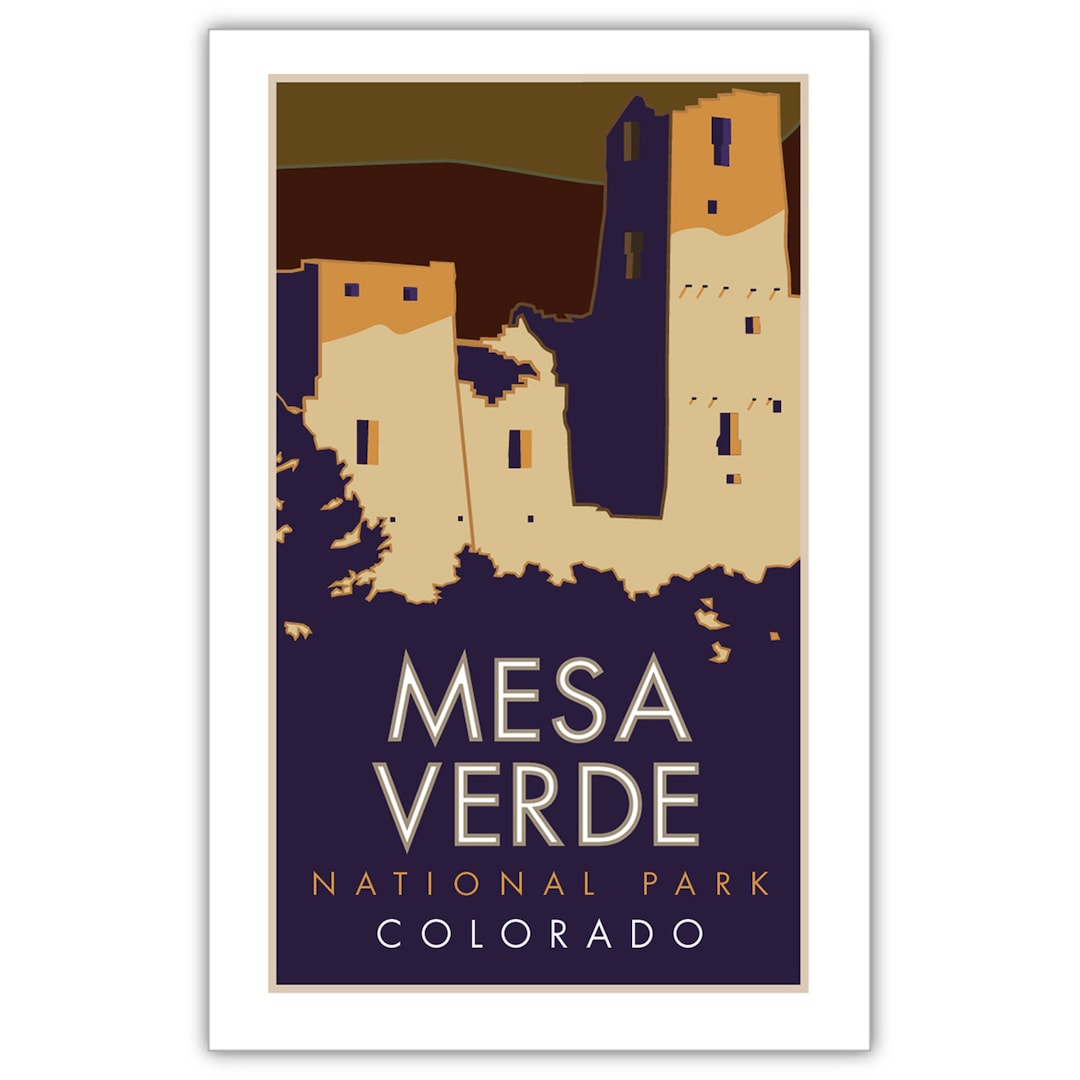 Mesa Verde National Park Poster - Etsy