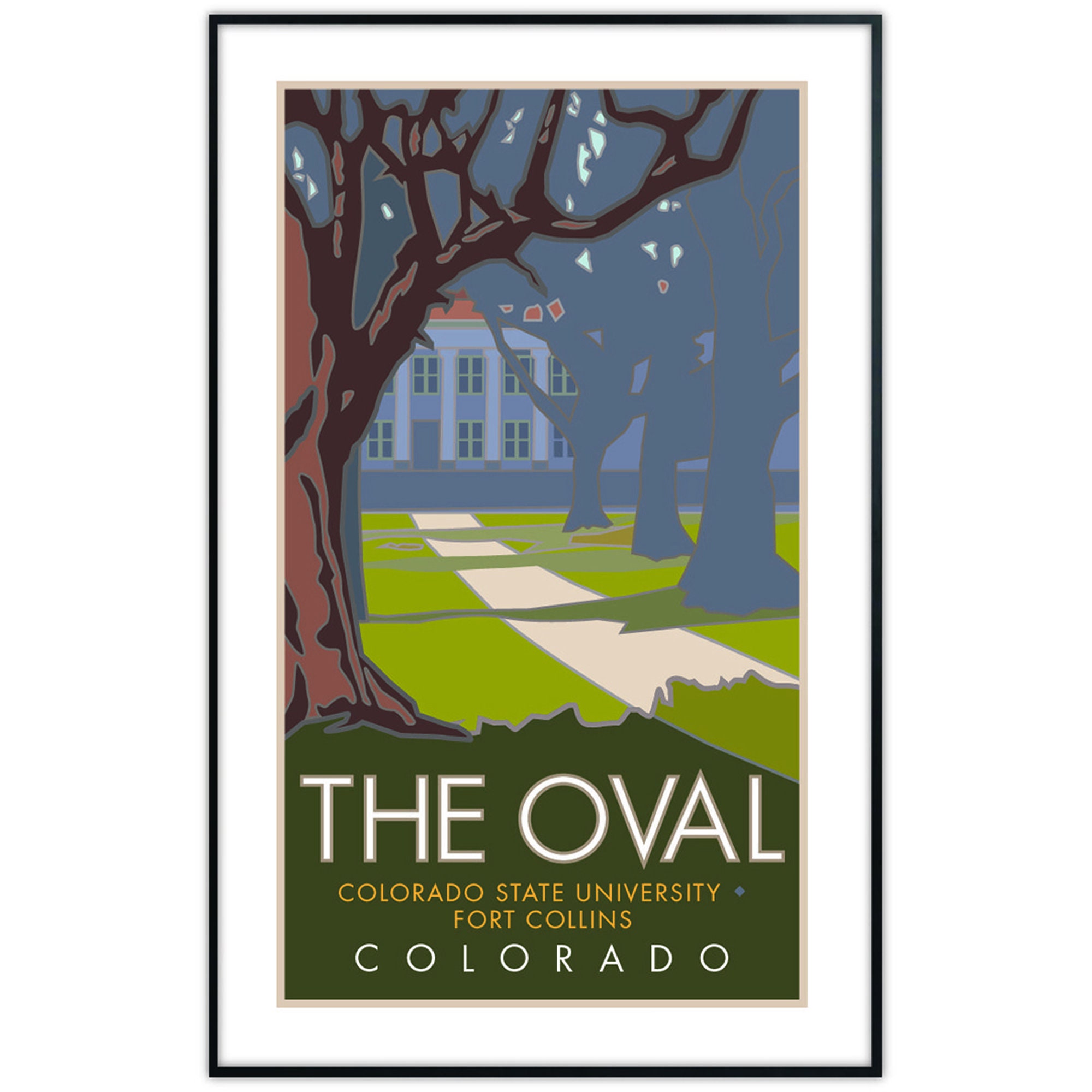 Colorado State University Oval - Etsy