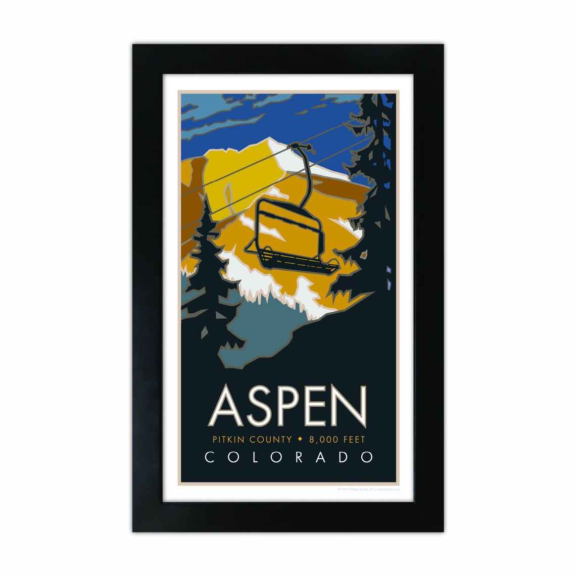 Aspen Colorado Poster | Etsy