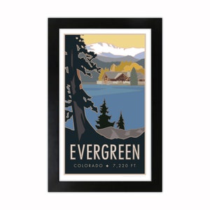 Evergreen Colorado Poster | Etsy