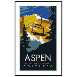 Aspen Colorado Poster - Etsy