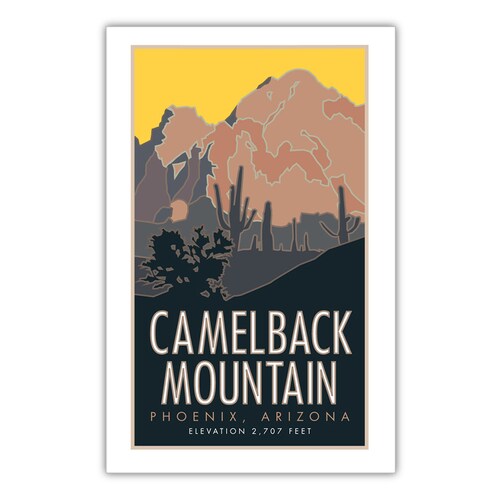 Camelback Mountain Phoenix Arizona Topographic Map Art Print - Etsy Camelback Mountain Phoenix Arizona Topographic Map Art Print - Etsy