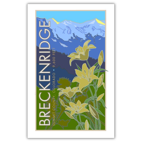 Breckenridge Colorado Poster | Etsy