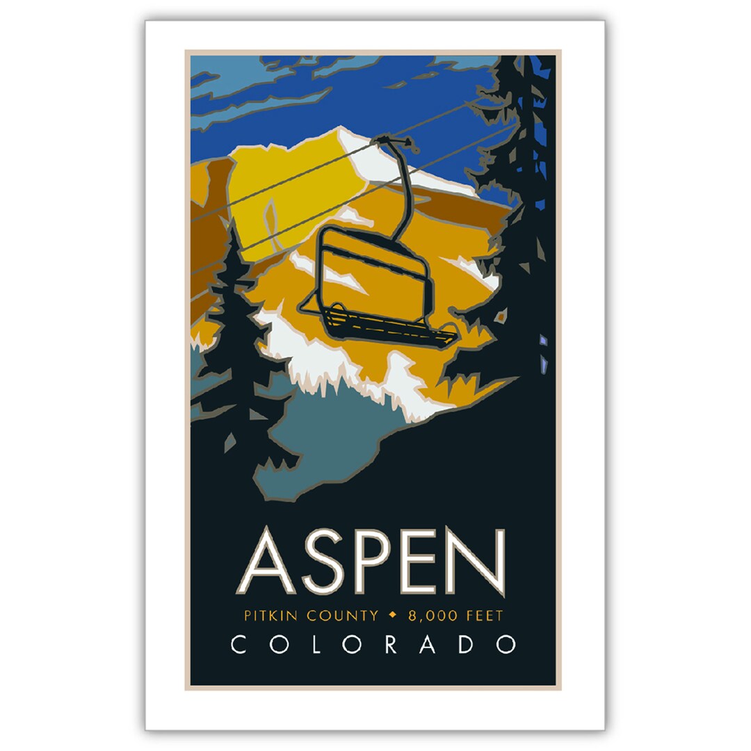 Aspen Colorado Poster - Etsy