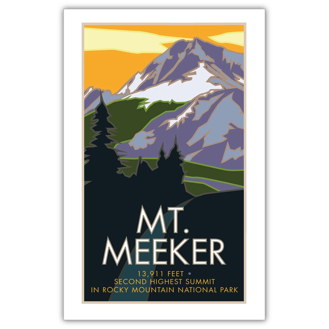Mt. Meeker Poster Rocky Mountain National Park - Etsy