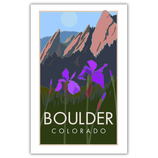 University of Boulder Colorado Poster - Etsy