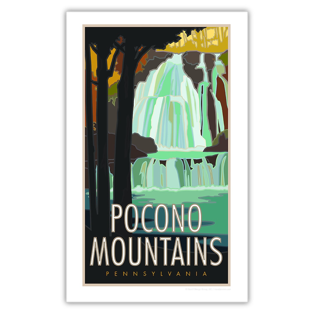 Pocono Mountains, Pennsylvania Poster - Etsy
