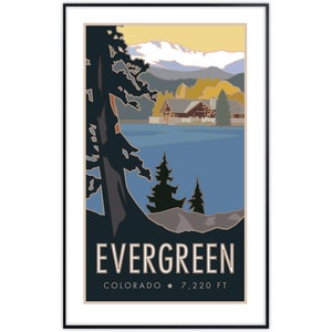 Evergreen Colorado Poster - Etsy