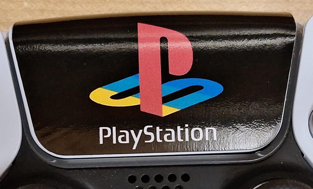 PS5 Touchpad Decal Sticker Retro Classic Logo, Carbon Fiber & More - Etsy