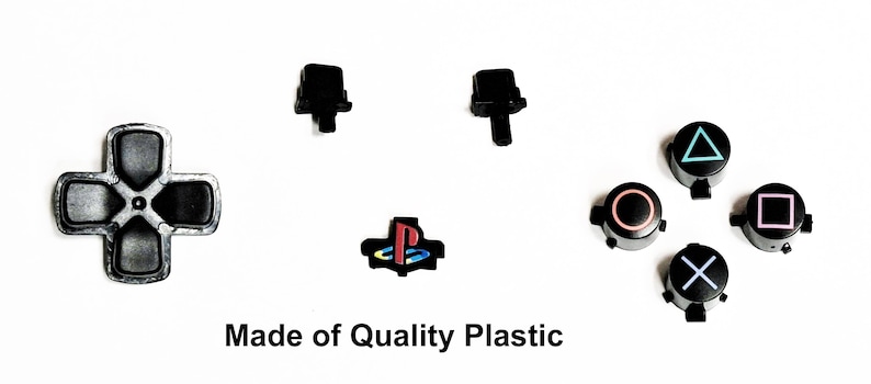 PS5 Dualsense Controller Classic Retro Buttons Kit D-pad, Home & X-O ...