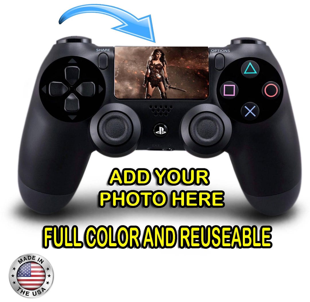 Personalized Playstation 4 Ps4 Controller Custom Touchpad Full Color Decal Removable Reuseable