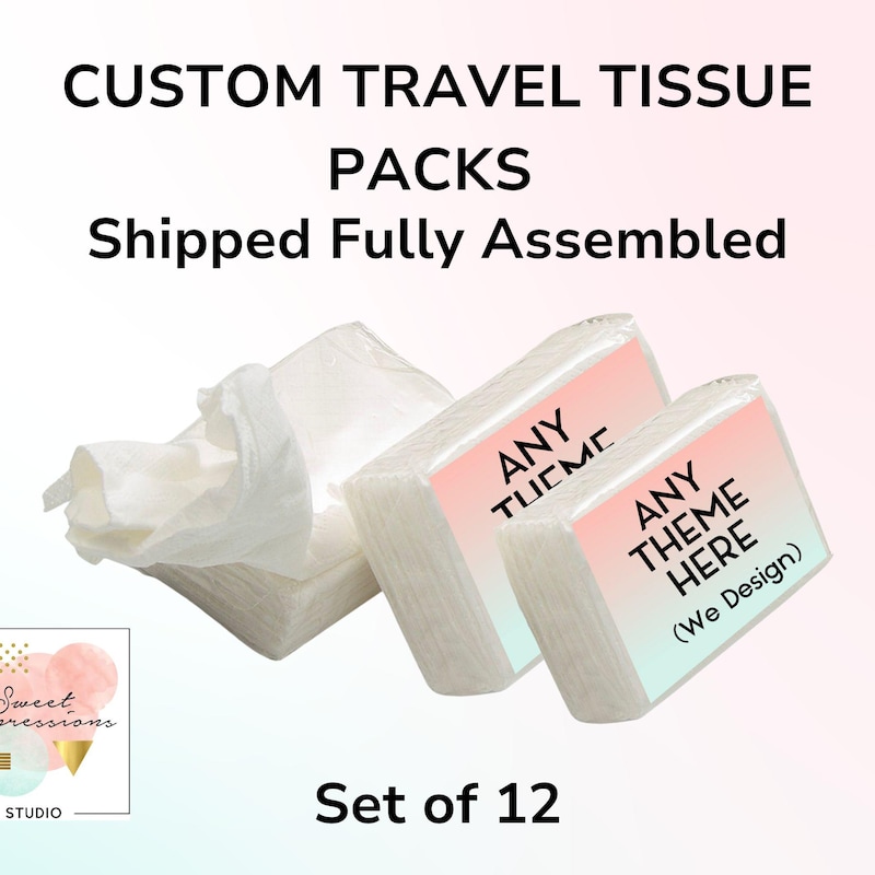 Custom Pocket Tissue Pack - Etsy