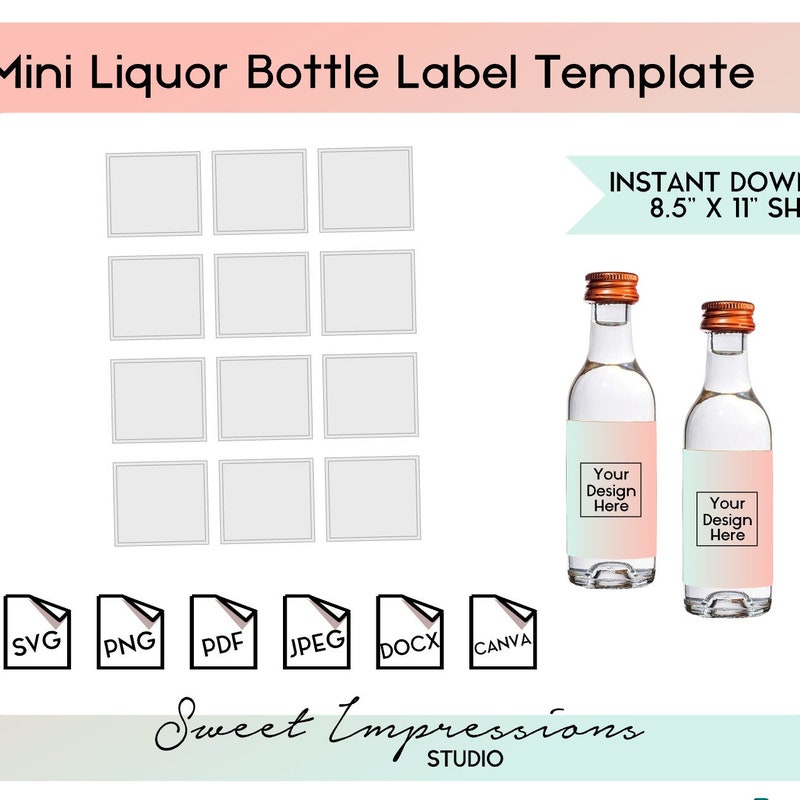 Liquor Bottle Label - Etsy