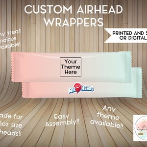 Chewy Candy Wrapper | Custom Prints or Digital File Wrapper | Birthday ...