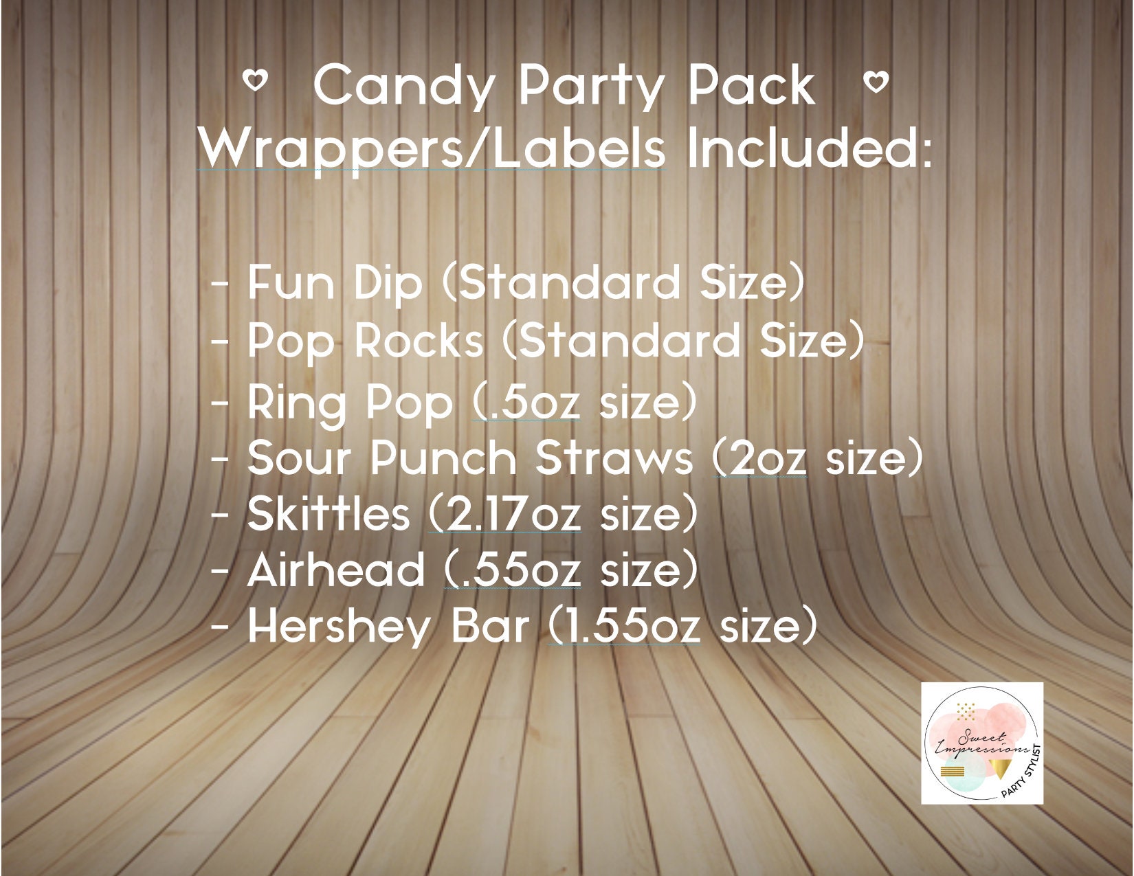 Sweet One Candy Party Pack INSTANT DOWNLOAD Party Treats, Digital Files ...