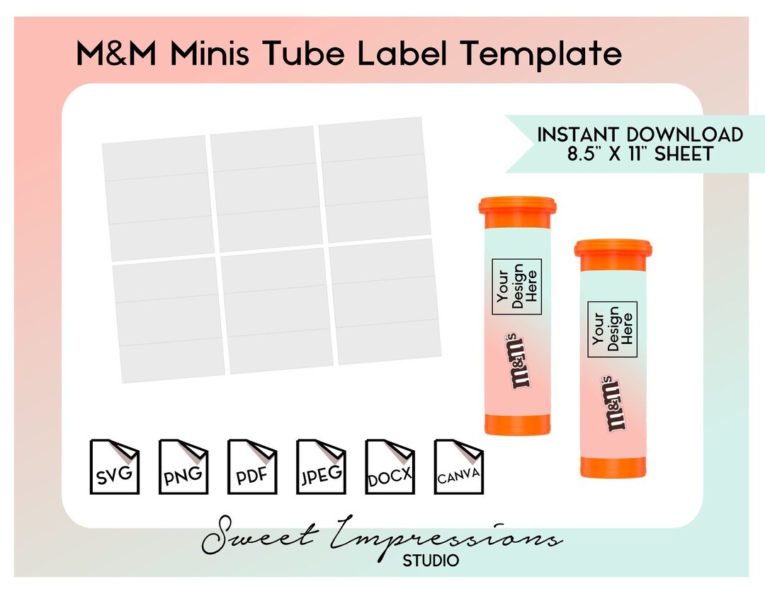 Chocolate Tube Wrapper Template | Blank Template | Svg, Png,pdf, Jpeg ...