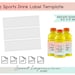 Sports Drink Template | Blank Template | Svg, Png,pdf, Jpeg, Docx ...