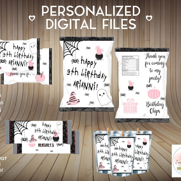 Ghost Halloween Chip Bags - Etsy