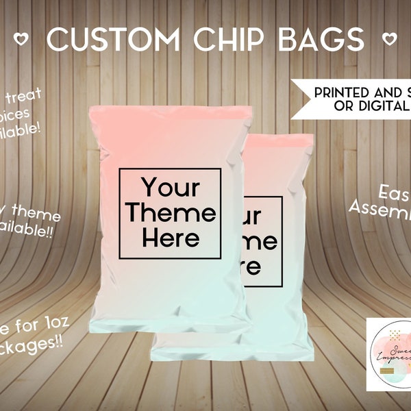 Custom Chip Bags - Etsy