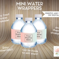 Water Bottle Labels: Business Logo, Promotional Branding, Trade Show ...