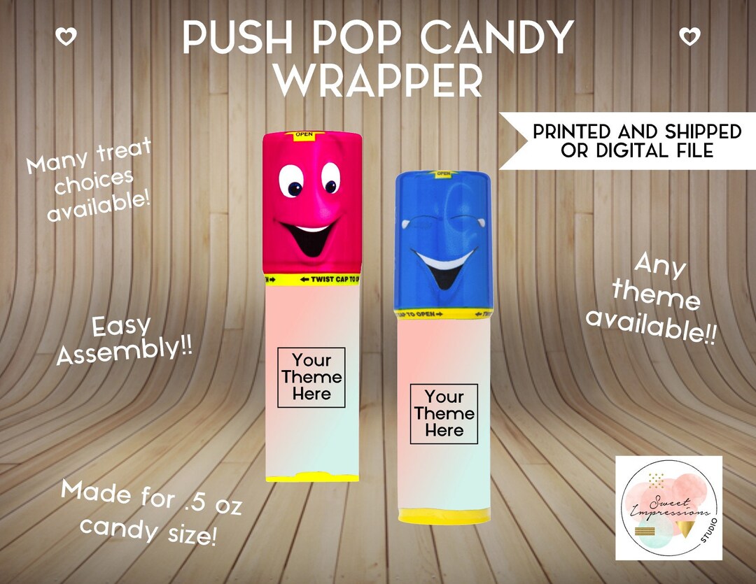 Push Pop Labels | Custom Prints or Digital File | Birthday, Baby Shower ...