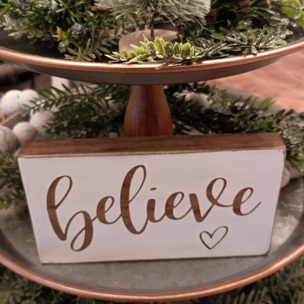 Believe Sign - Etsy