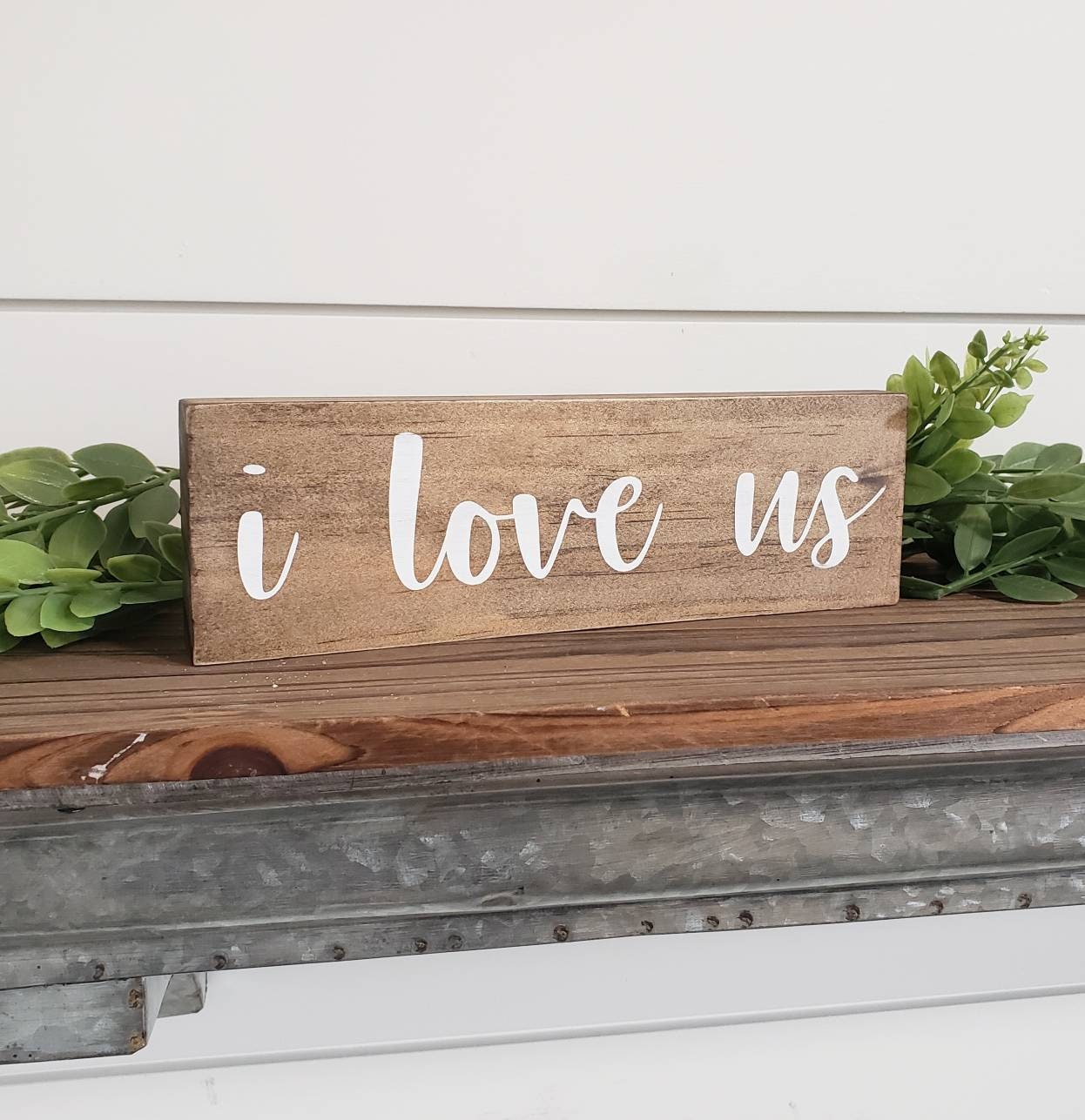 I Love Us Wood Block Sign I Love Us Sign Valentine Gift - Etsy Sweden