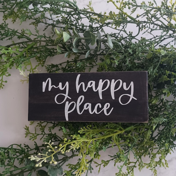 Happy Place Signs - Etsy