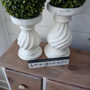 Forgiven Wood Block Sign, Forgiven Sign, Religious Word Sign - Etsy