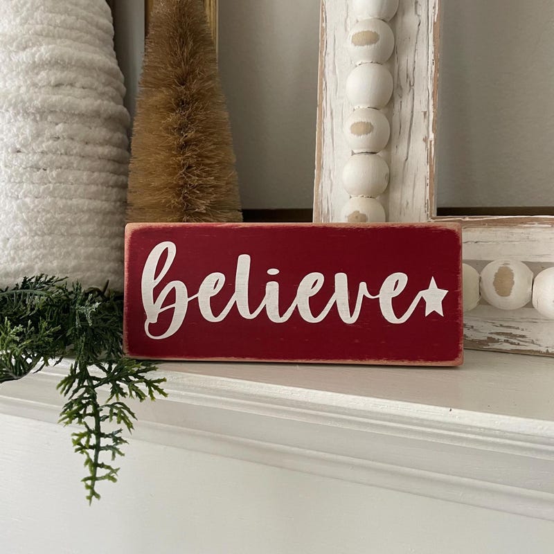 Believe Sign - Etsy