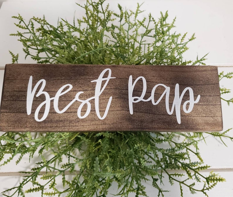 Best Pap Wood Sign Best Pap Sign Gift for Pap Father's | Etsy