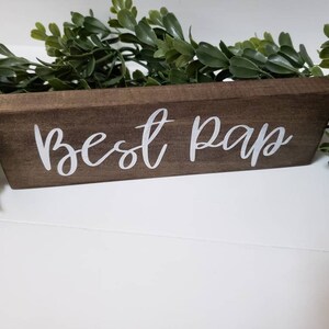 Best Pap Wood Sign Best Pap Sign Gift for Pap Father's | Etsy