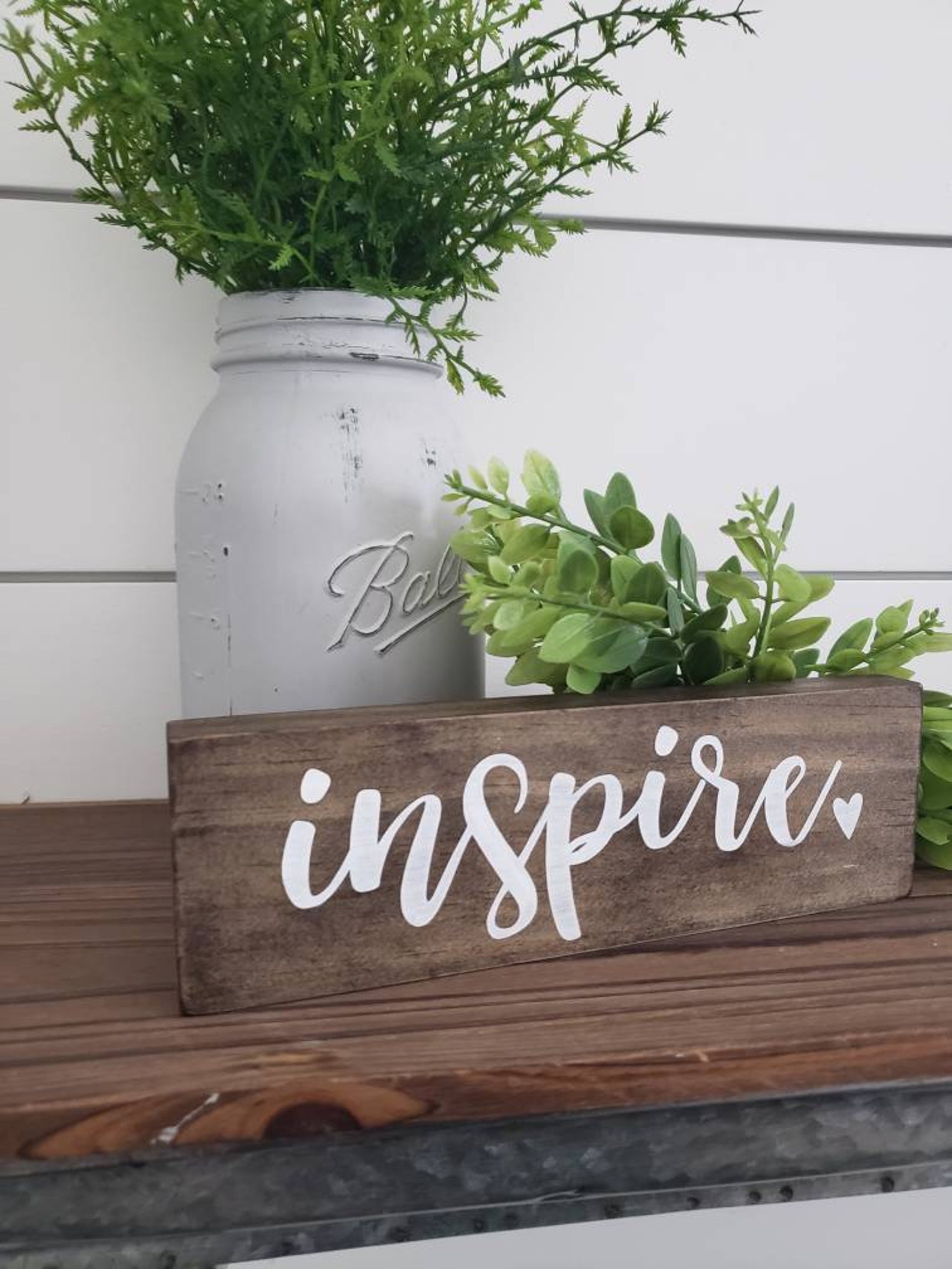 Inspire Sign Inspire Wooden Sign Hand Painted Wooden Sign | Etsy