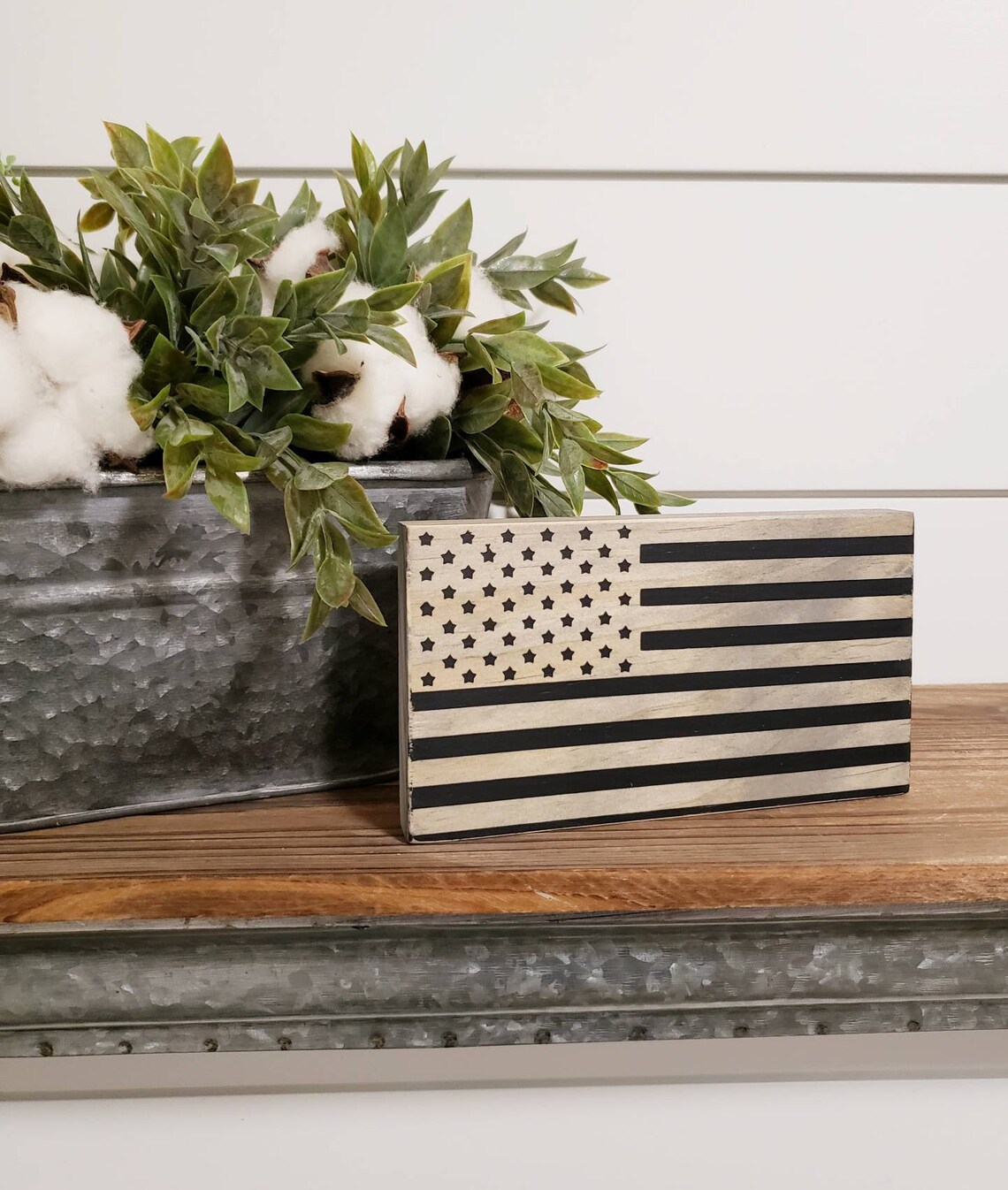 Wooden American Flag American Flag Block Sign Patriotic - Etsy