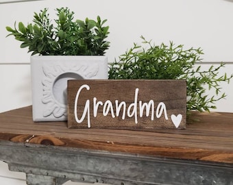 Grandma Wood Sign | Etsy