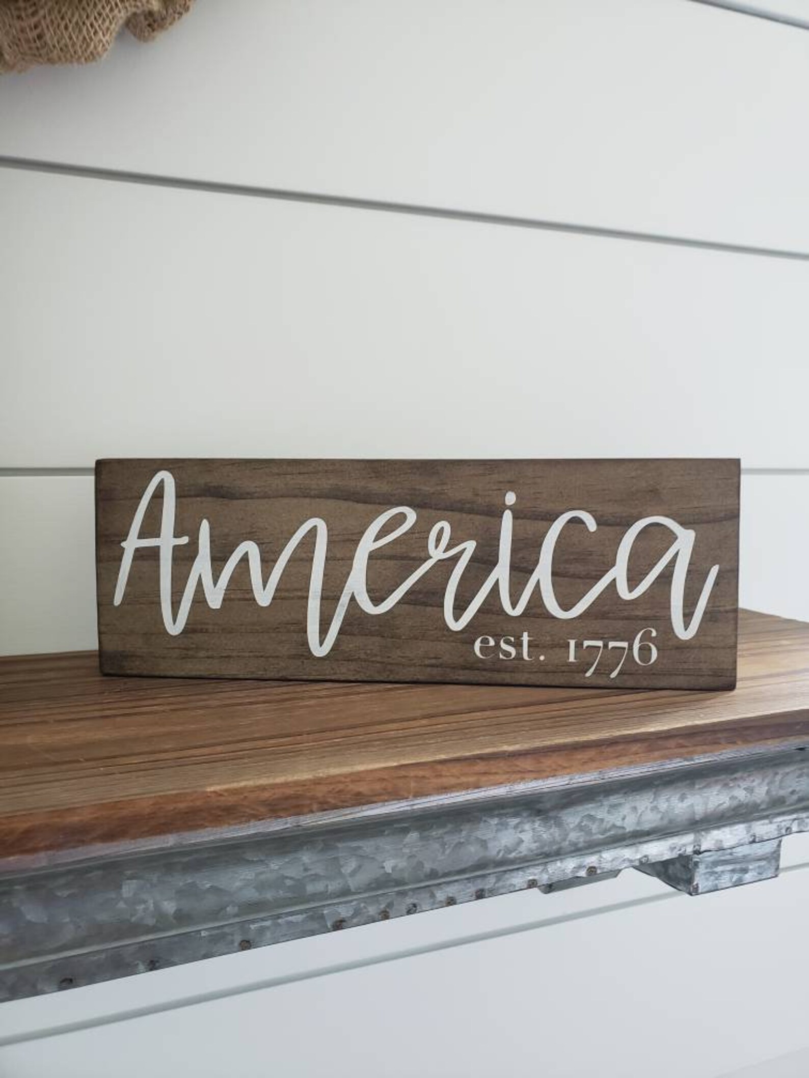 America Sign America 1776 Patriotic Decor Americana Decor | Etsy