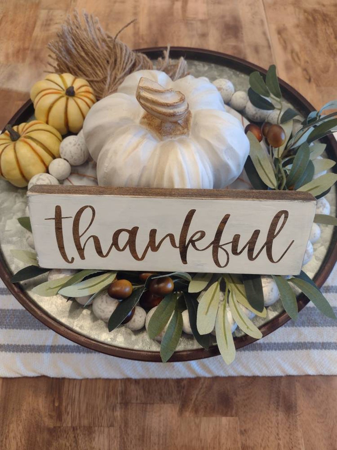 Thankful Wood Block Sign Thankful Sign Thanksgiving Decor - Etsy