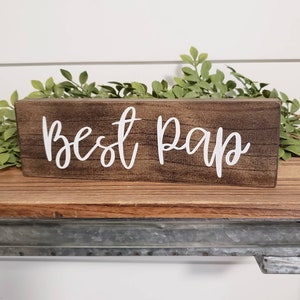 Best Pap Wood Sign, Best Pap Sign, Gift for Pap, Father's Day Gift ...